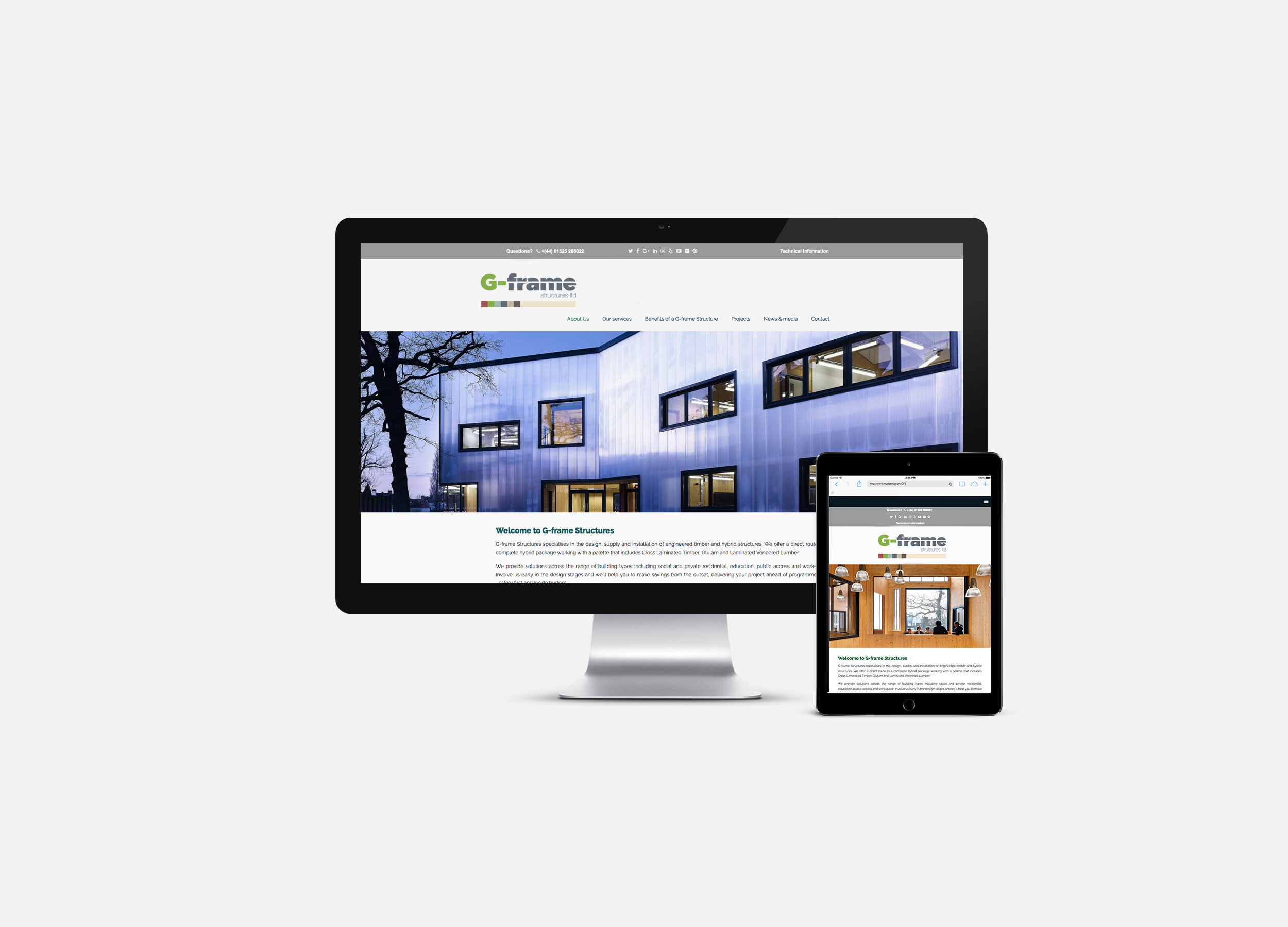 gframe-displays-mock | CLT, Glulam & Hybrid Structural Solutions - UK