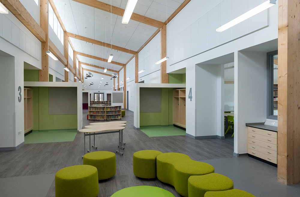 Turiff Primary School | CLT, Glulam & Hybrid Structural Solutions - UK