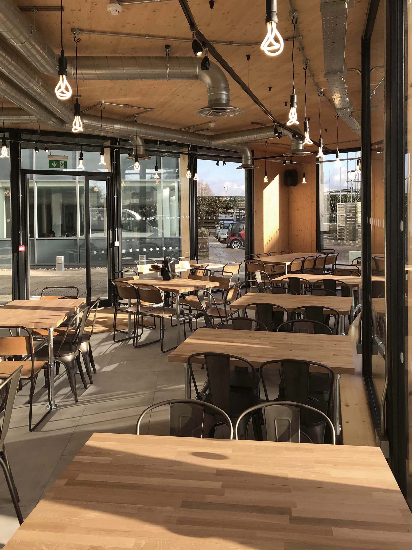 Caffè Kix | CLT, Glulam & Hybrid Structural Solutions - UK