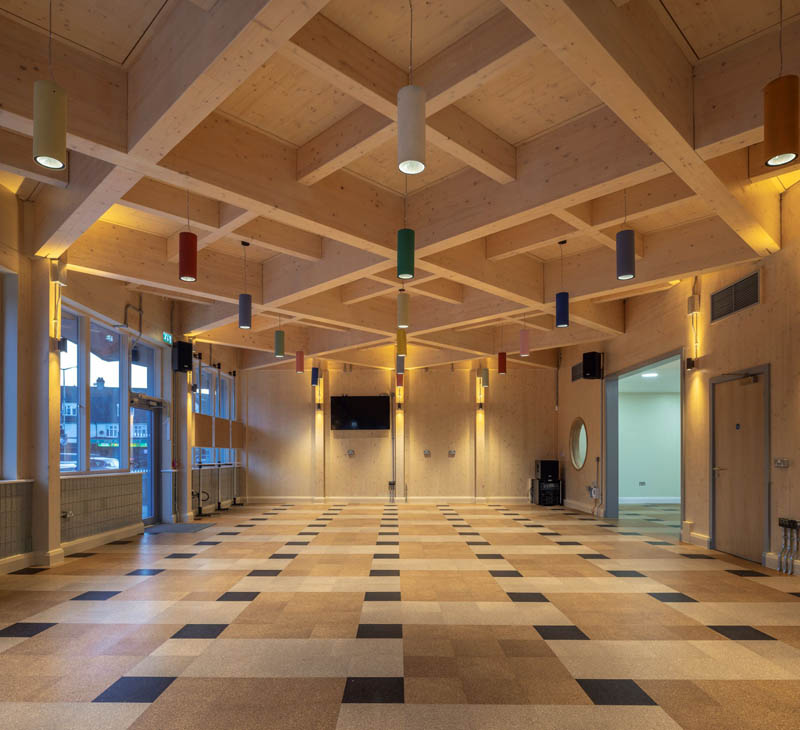 Livewell Centre, Kingsley Hall | CLT, Glulam & Hybrid Structural ...